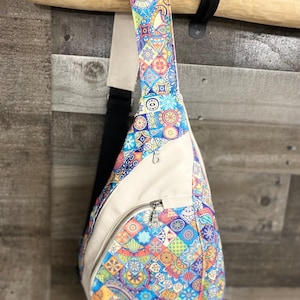 Western Boho Print Sling Bag: Multicolor Travel Backpack - Etsy