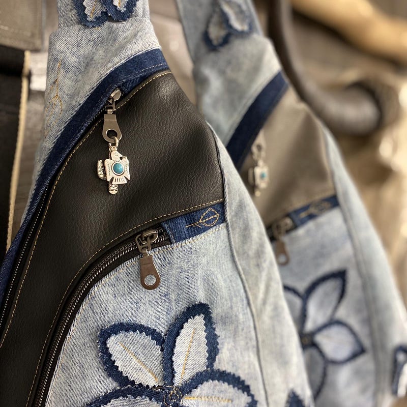 Denim Cross Body Bag - Etsy