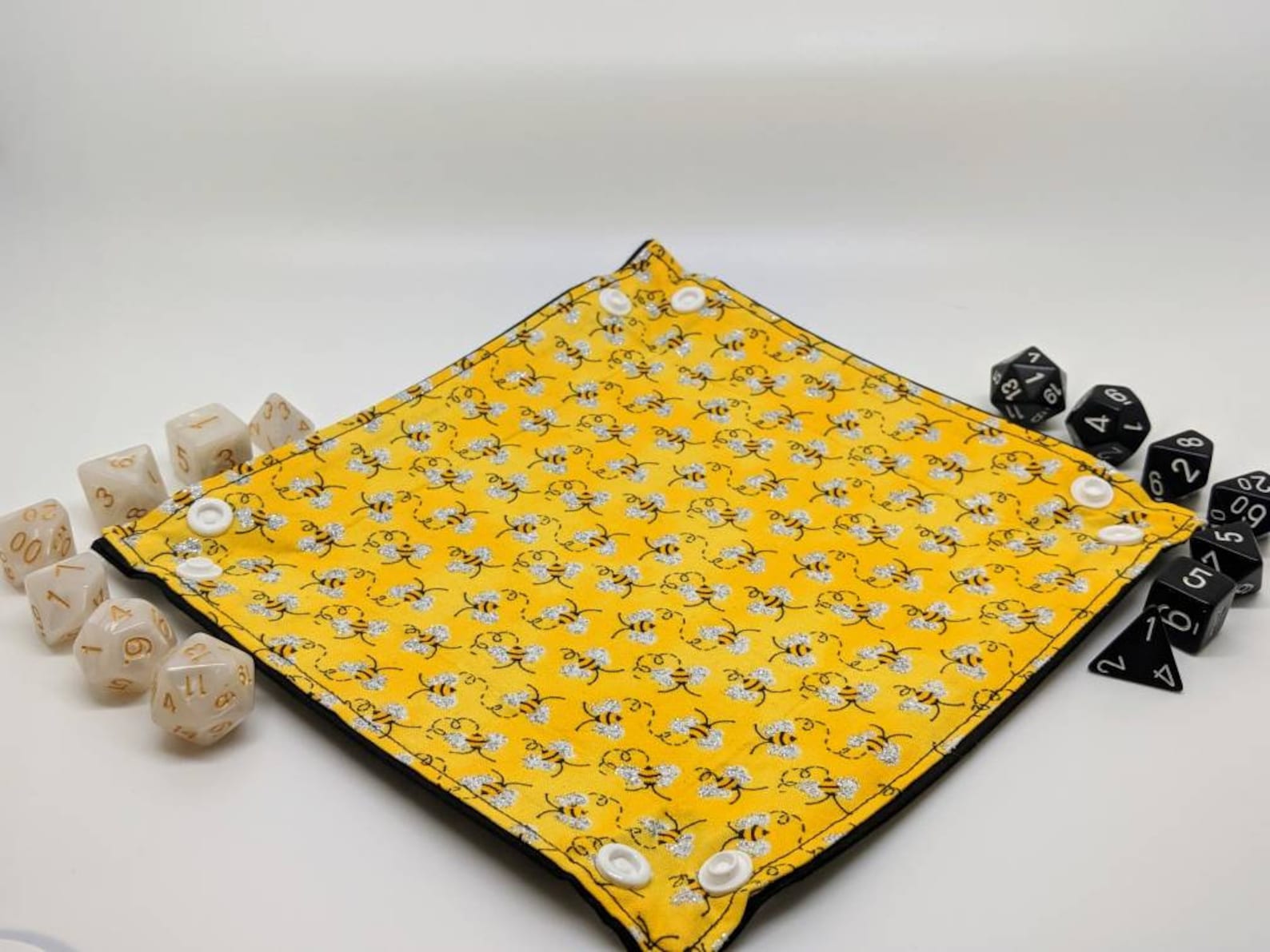 Hello Bees / Reversible Collapsible Dice Tray / Bees / | Etsy
