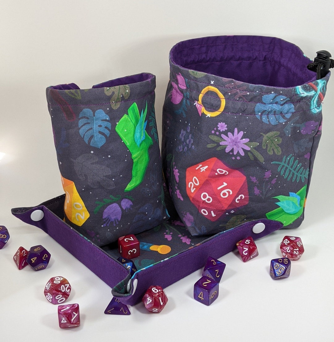 Bag of Holding Dice Bag or Tray, Fabric Dnd Gift - Etsy