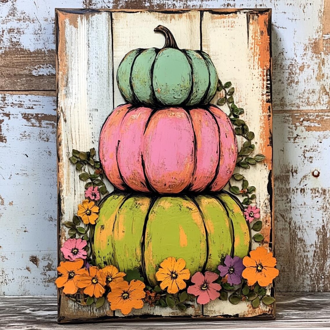 Fall Sign for Crafting, Fall Wreath Sign, Fall Wall Decor, Bright Non ...