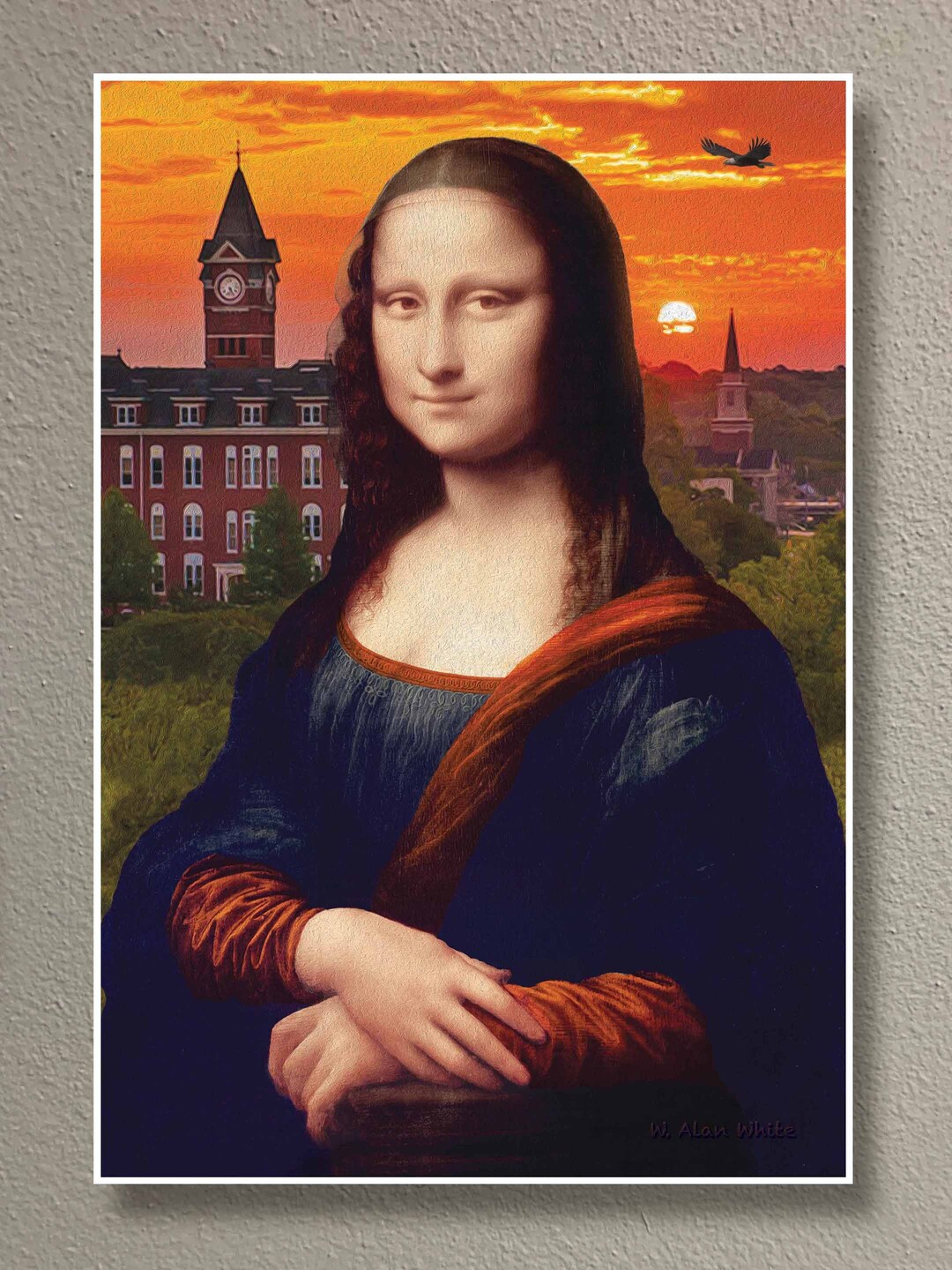 Mona Lisa in Auburn, AL - 13"x19" - Etsy
