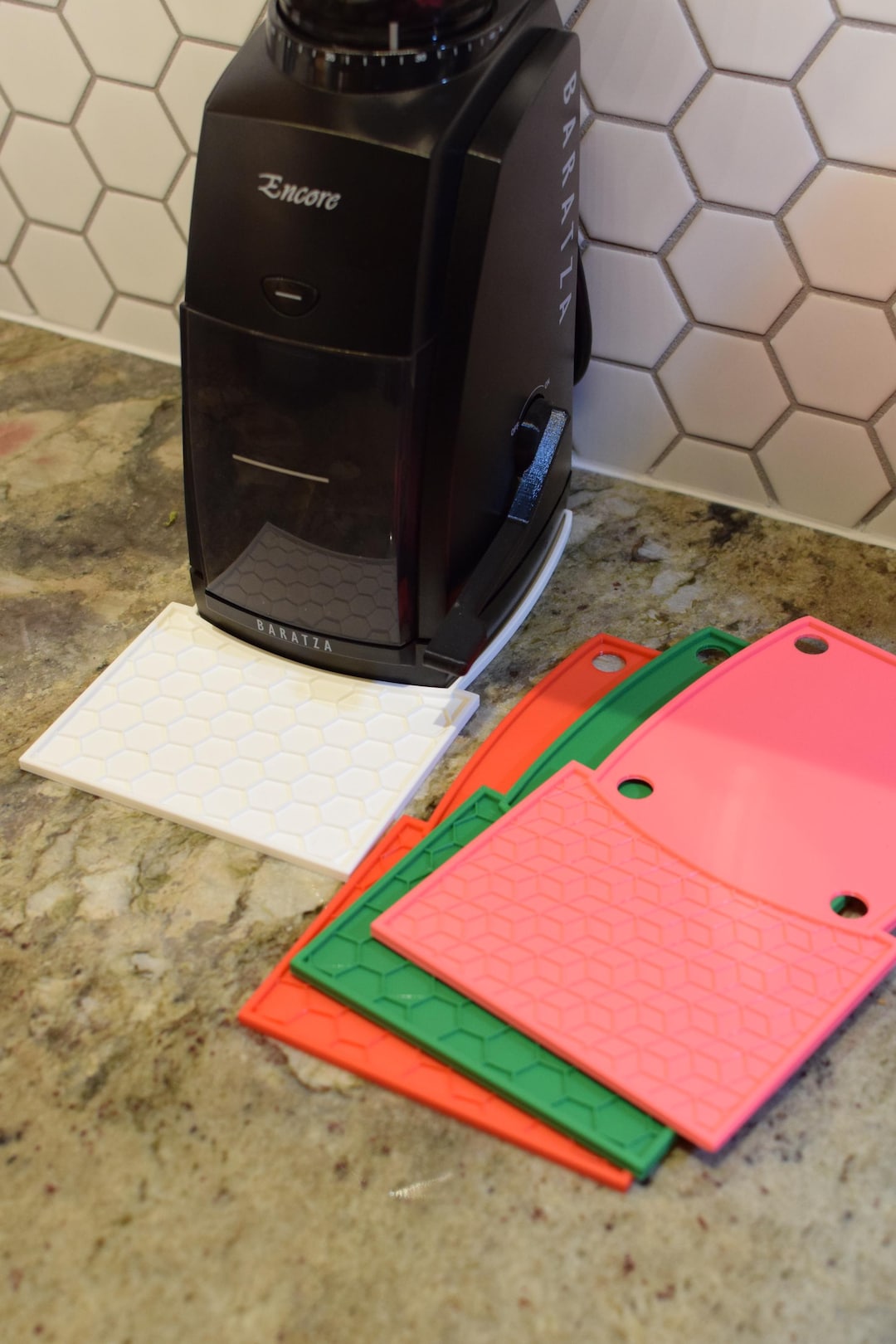 Coffee Grinder Grounds Tray | 3D Printed Hexagon or Cubic Catch Tray ...