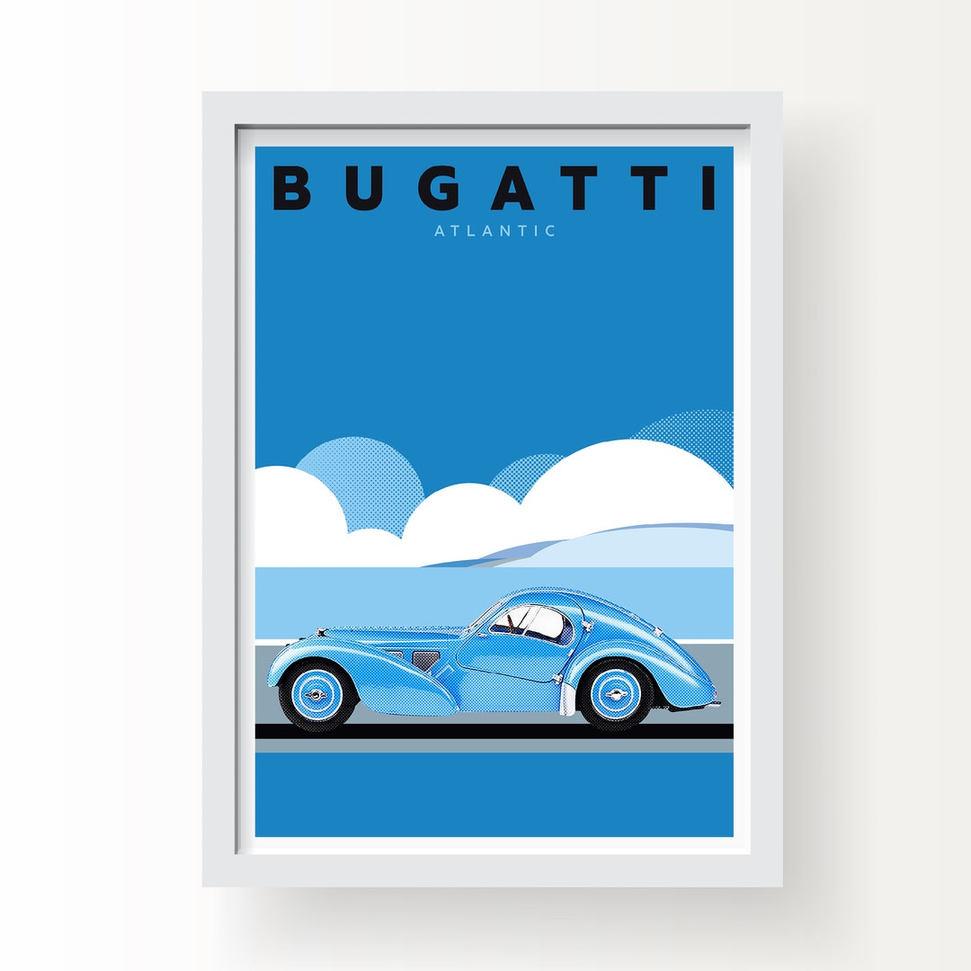Bugatti Atlantic Art Print - Etsy UK
