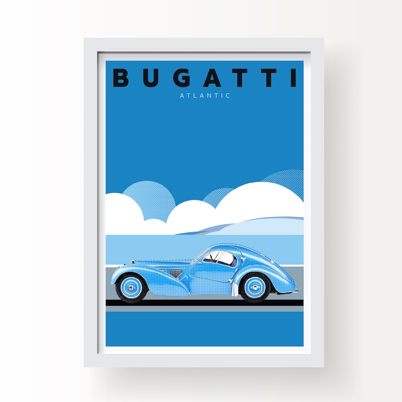 Bugatti Atlantic Art Print - Etsy UK