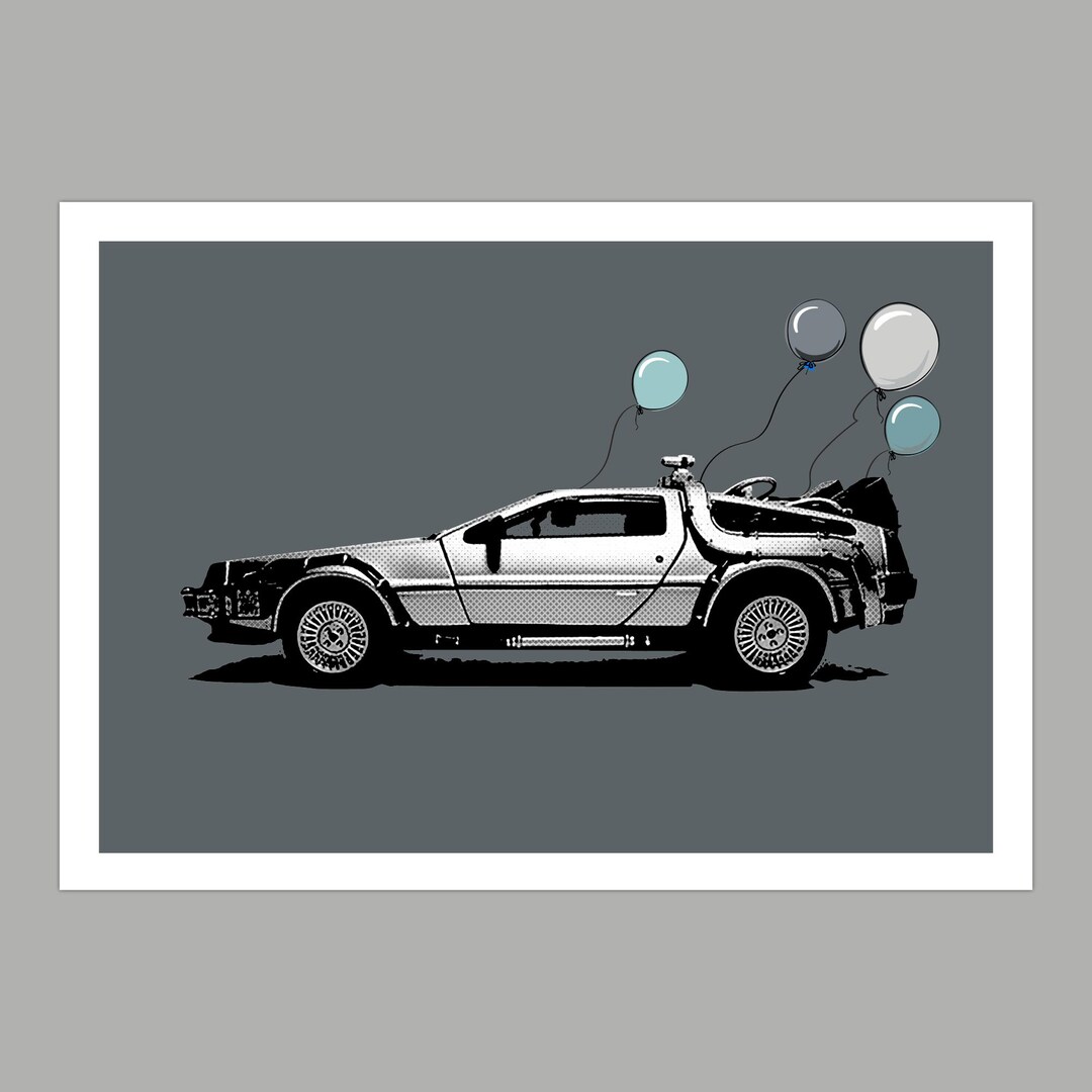 Delorean Car Birthday Greetings Card - Etsy