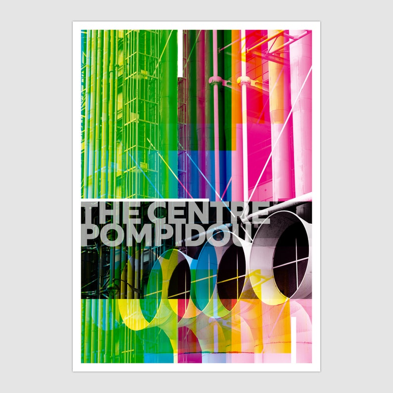 The Centre Pompidou Print - Etsy