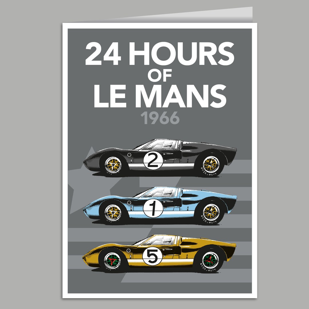 Le Mans 1966 Greeting Card - Etsy