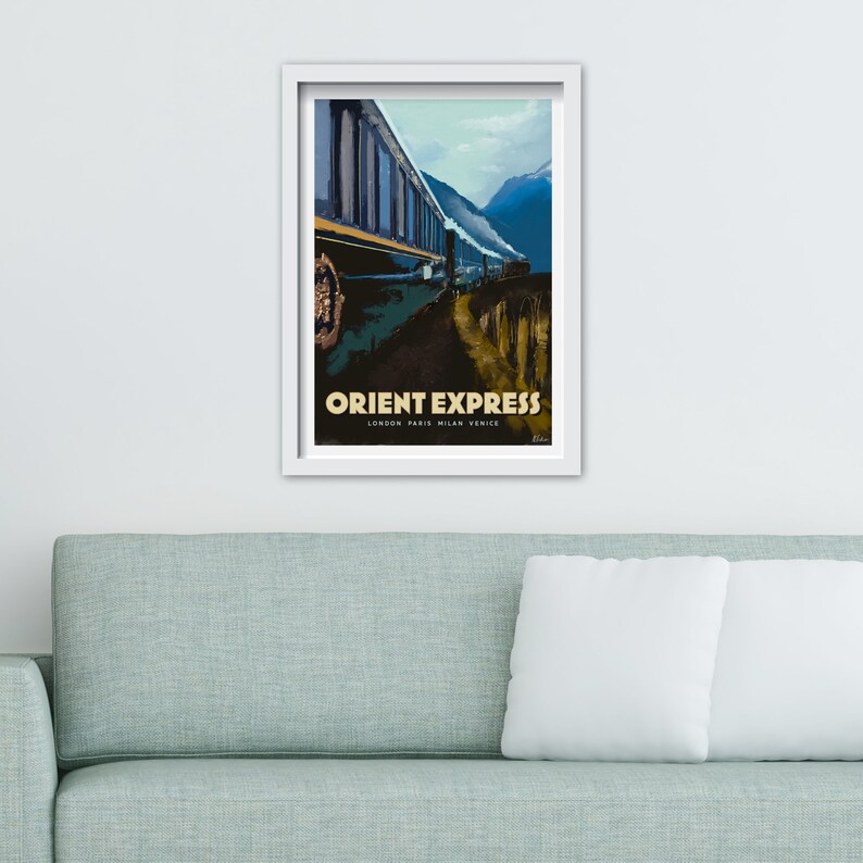 Orient Express, Art Print and Greetings Card - Etsy UK