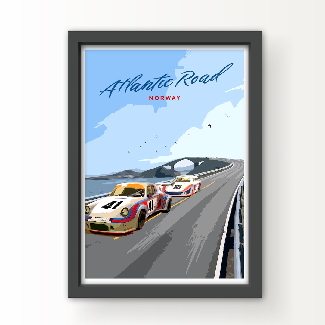 The Atlantic Road Norway Art Print and Greetings Card - Etsy