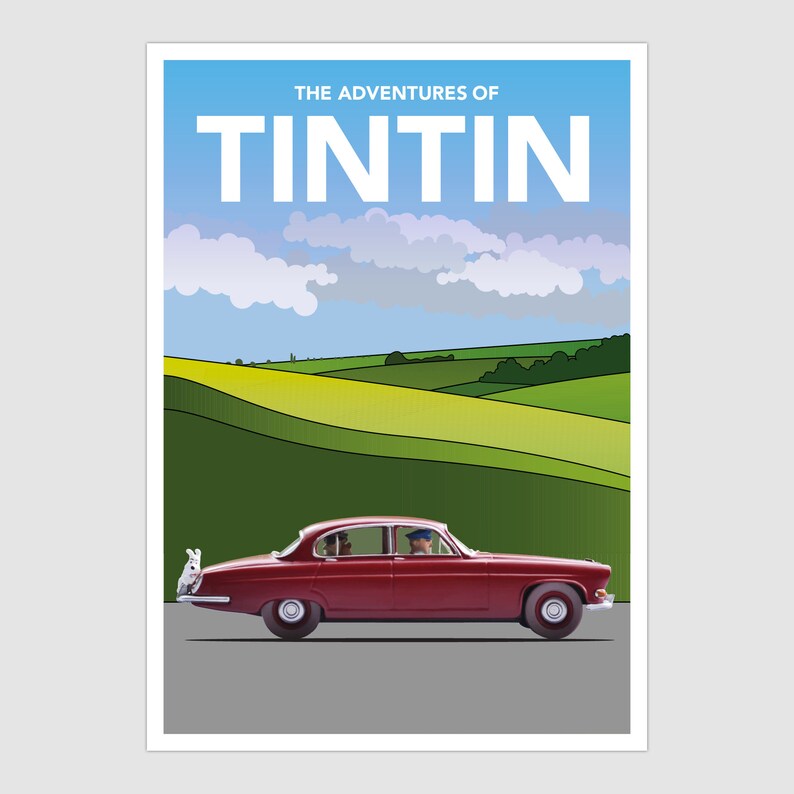 Tintin Art Print - Etsy