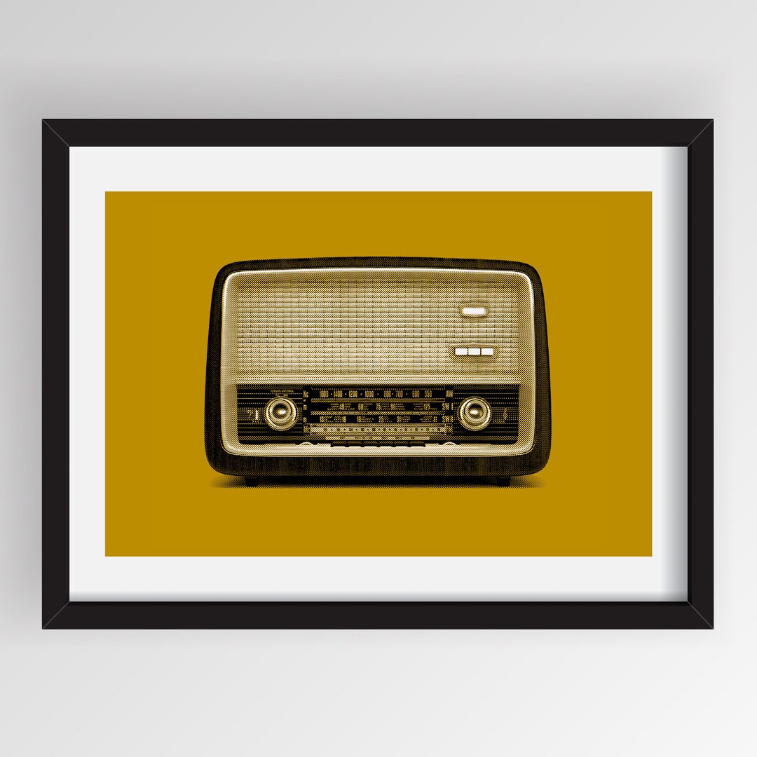 Pop Art Retro Radio Art Print - Etsy