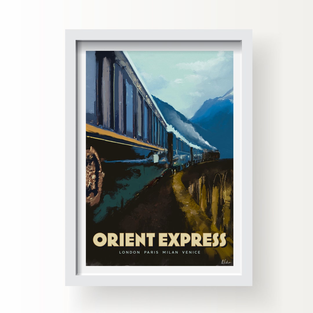 Orient Express, Art Print and Greetings Card - Etsy UK