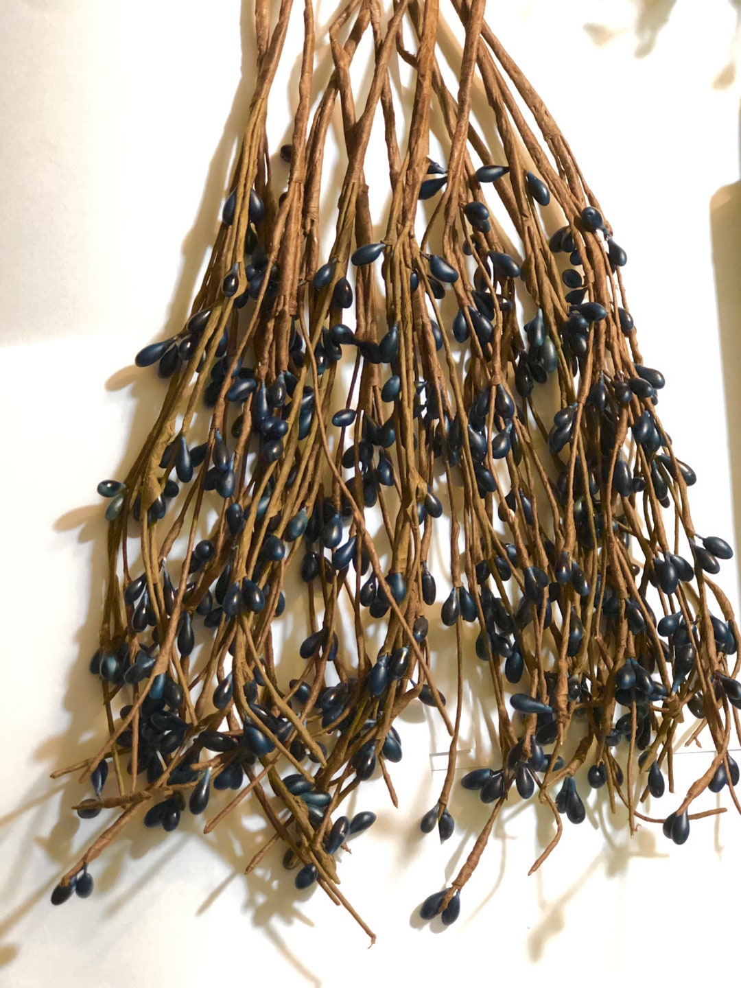 15 Picks -navy BLUE Pip Berry PICKS 8” Primitive Rustic Americana ...
