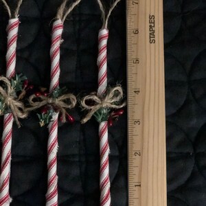 FAUX Red/white Prim Pep-o-mint Sticks, Christmas Candy, Farmhouse ...