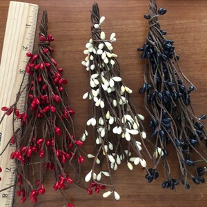Americana Pip Berry Strands 75 Pieces (25 Each Color) RWB - Etsy