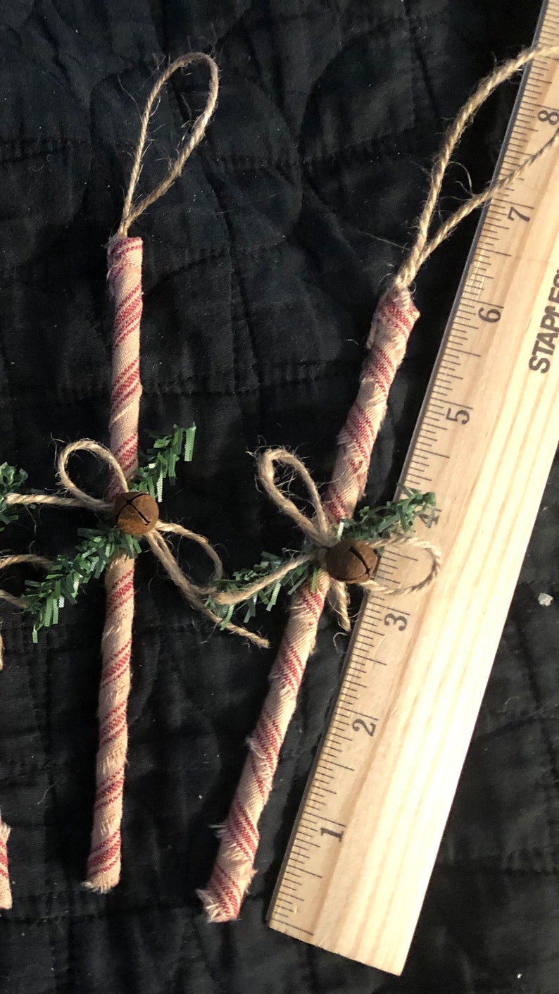 FAUX PRIMITIVE Pep-o-mint Sticks, Country Christmas, Farmhouse ...