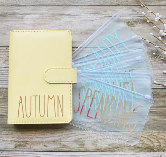 Custom YELLOW A6 Budget Binder With Cash Envelopes - Etsy