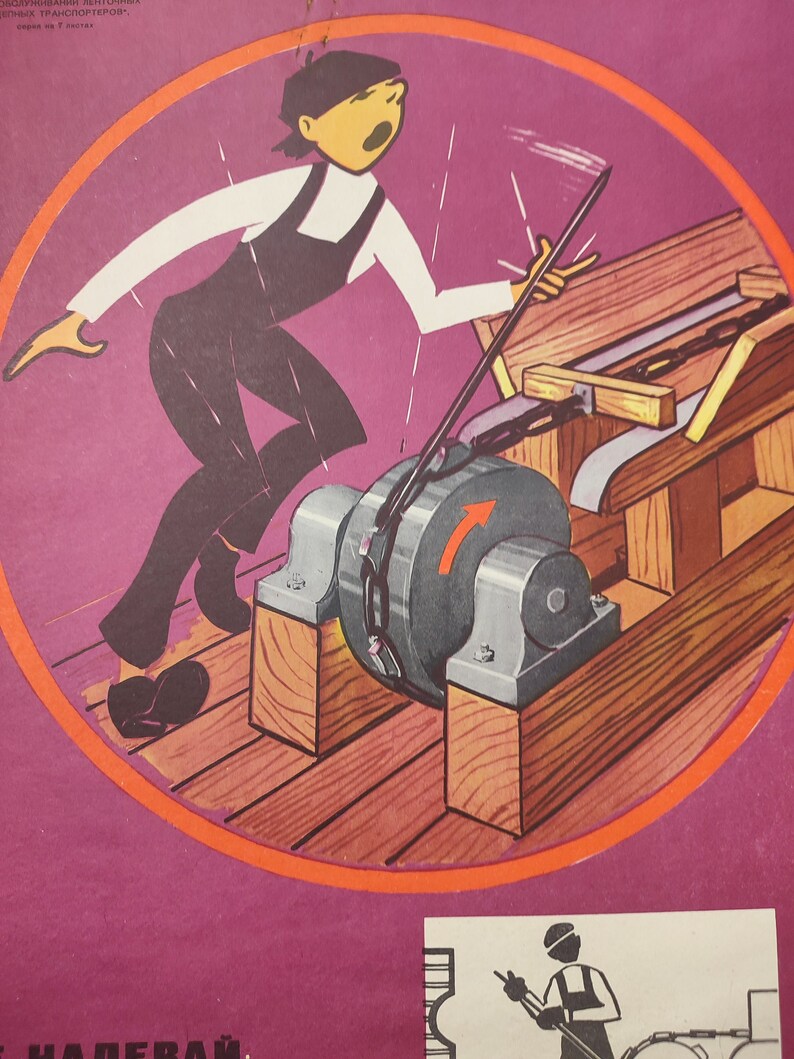 VINTAGE ORIGINAL POSTER Industrial Style Retro 1976 - Etsy