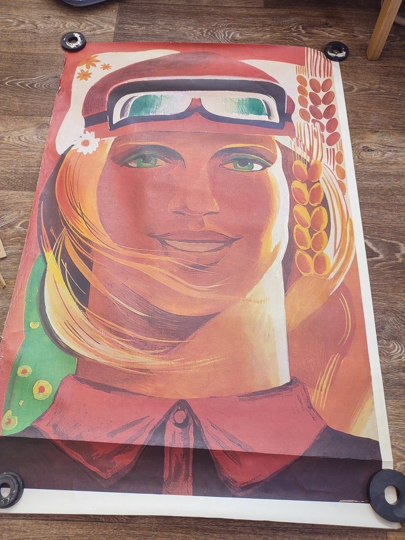 Soviet Woman Original Vintage Poster USSR Feminism 1976 Armenia Art - Etsy