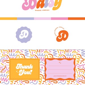 Modern Retro Signature Logo - Colorful 90s Y2K Logo for Startup and New ...