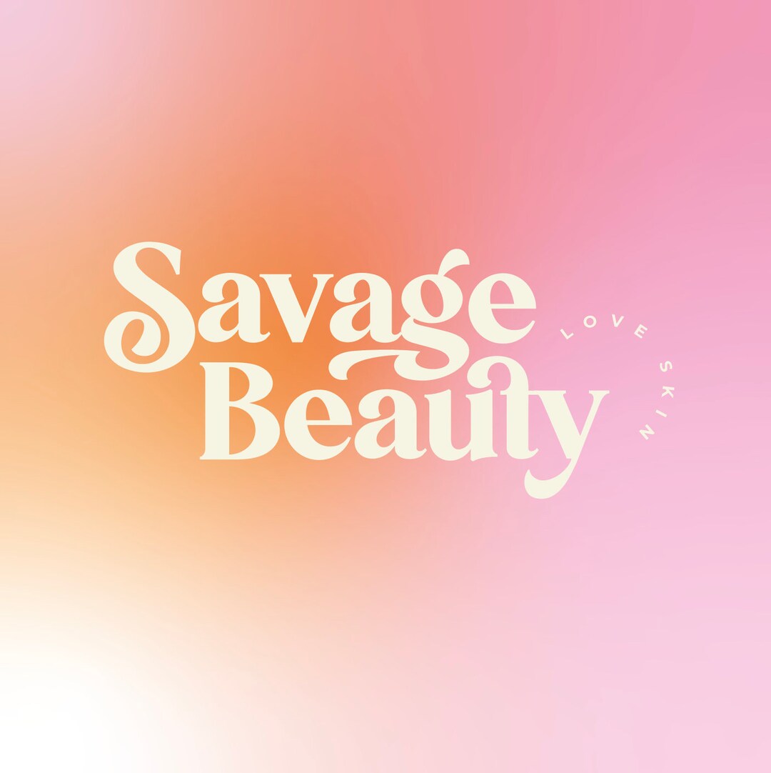 Premade Modern Text Logo for Beauty Fashion and Photography Business ...