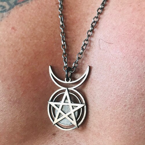 Eight Pointed Star Pendant Octagram Pendant Sterling Silver | Etsy