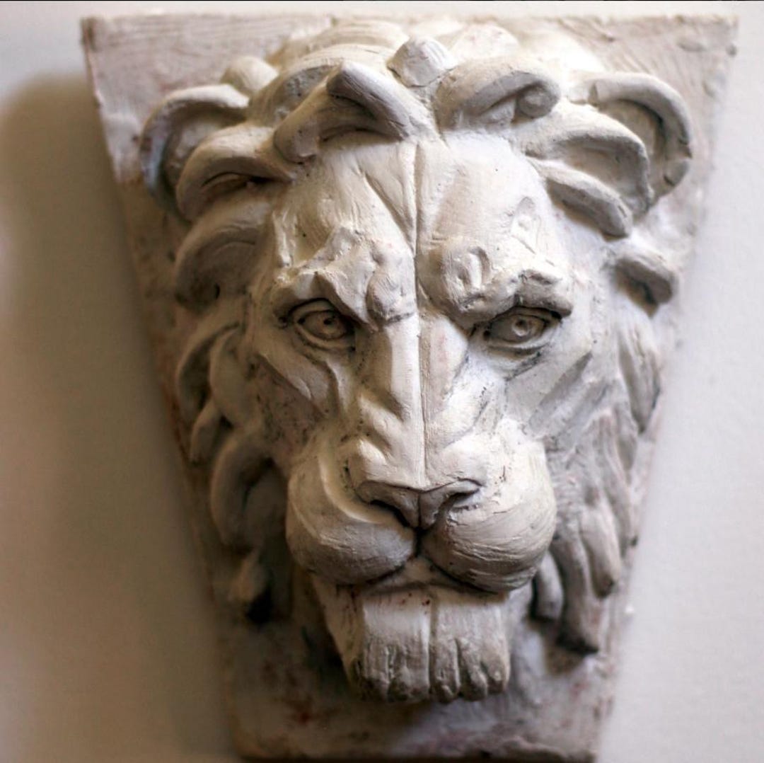 Handmade Sculpture Lion Relief for Keystones or Wall Art - Etsy
