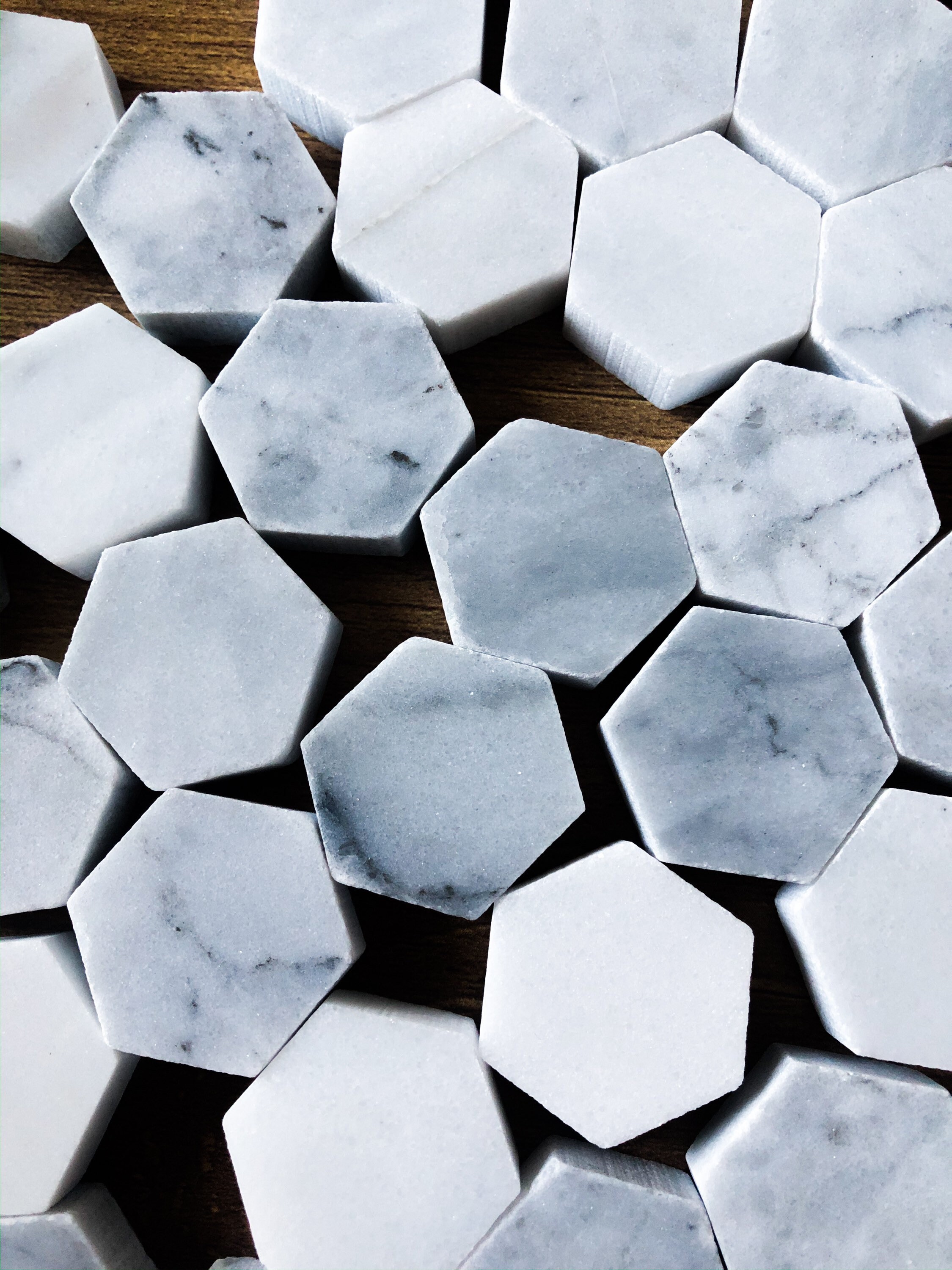 Marble Hexagon Geometric Magnet Set Fall Decor Home Office - Etsy