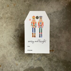 Nutcracker Watercolor Christmas Gift Tags Set | Ugly Sweater Gift Tags ...
