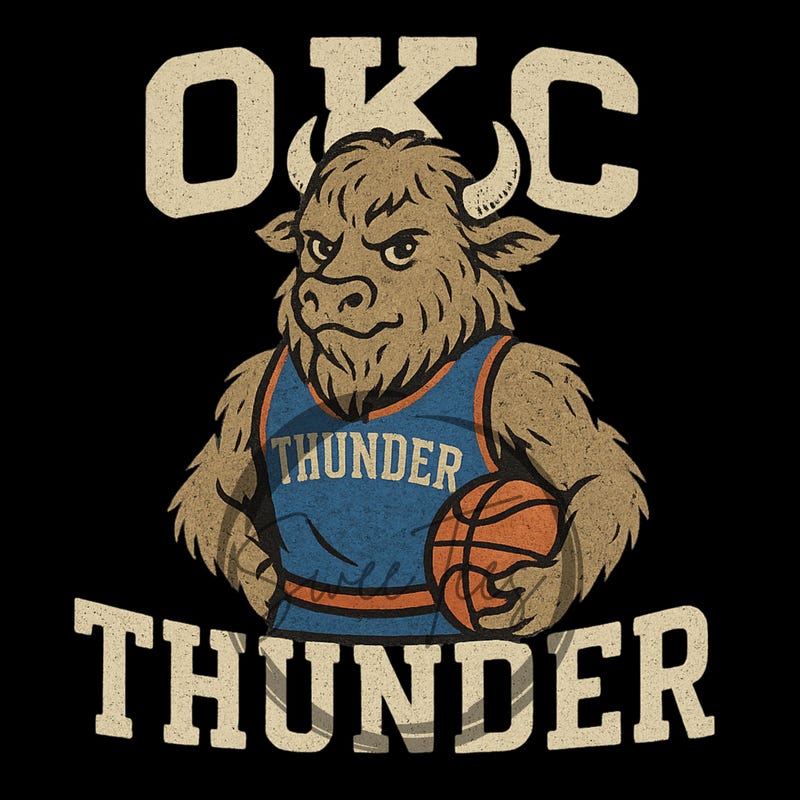 Okc Thunder Digital Design - Etsy