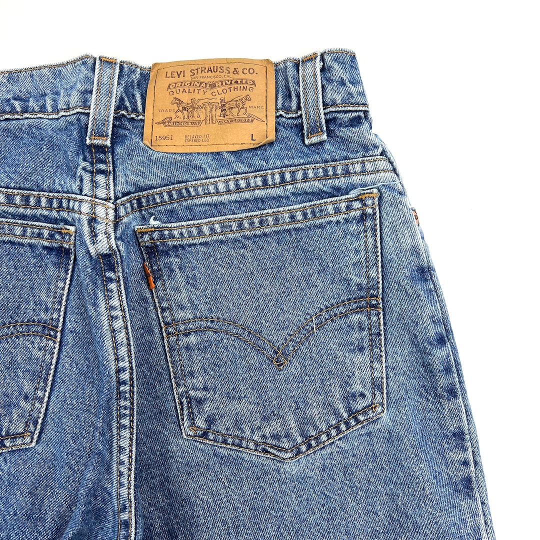 Vintage 1990s Orange Tab Levis Jeans - Etsy