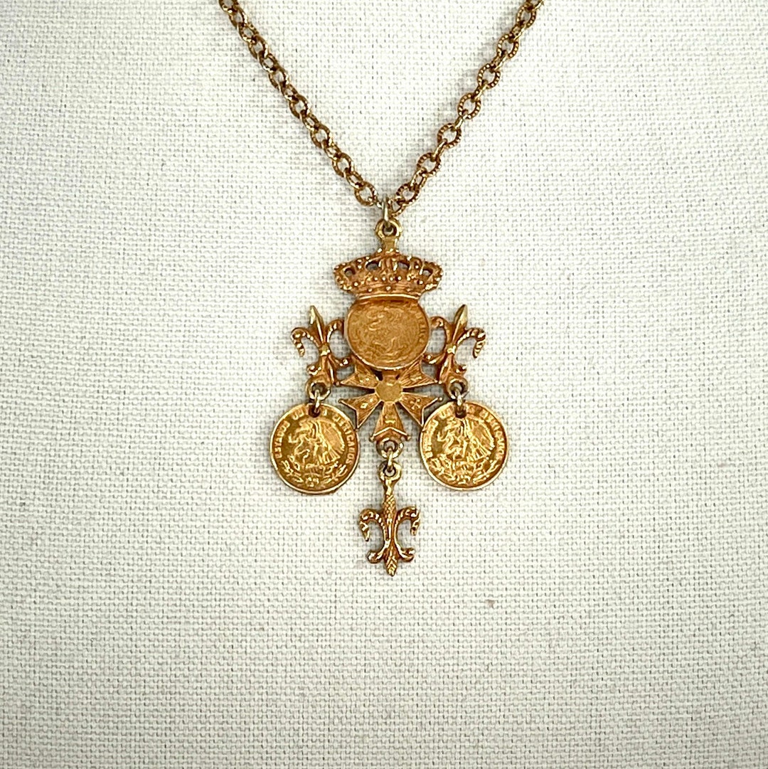 Vintage Collectible Karu Arke Centavo Necklace - Etsy