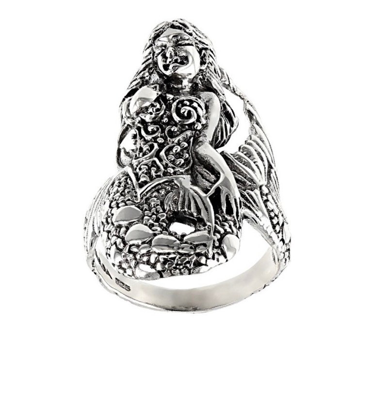 SARDA Freeform Mermaid Mania Sterling Silver Ring Size 7 3/4 - Etsy