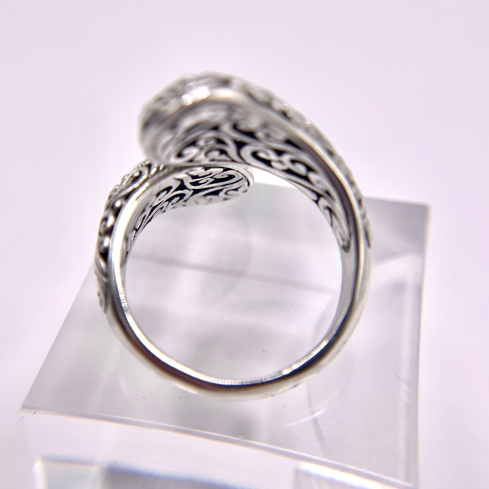 SARDA Frangipani Bypass Ring Adjustable Size 7-9 - Etsy