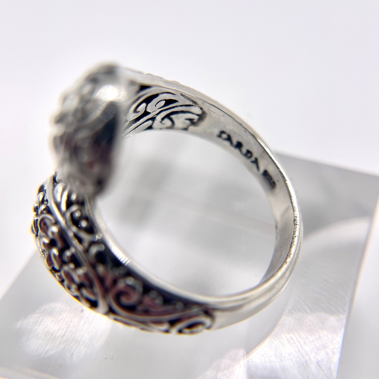 SARDA Frangipani Bypass Ring Adjustable Size 7-9 - Etsy