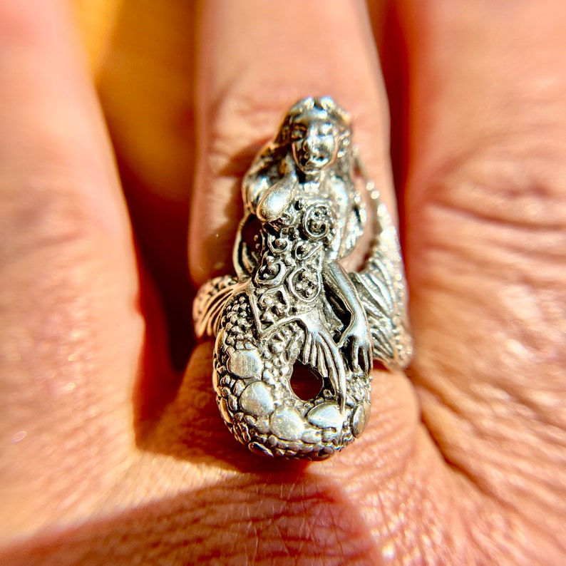 SARDA Freeform Mermaid Mania Sterling Silver Ring Size 7 3/4 - Etsy