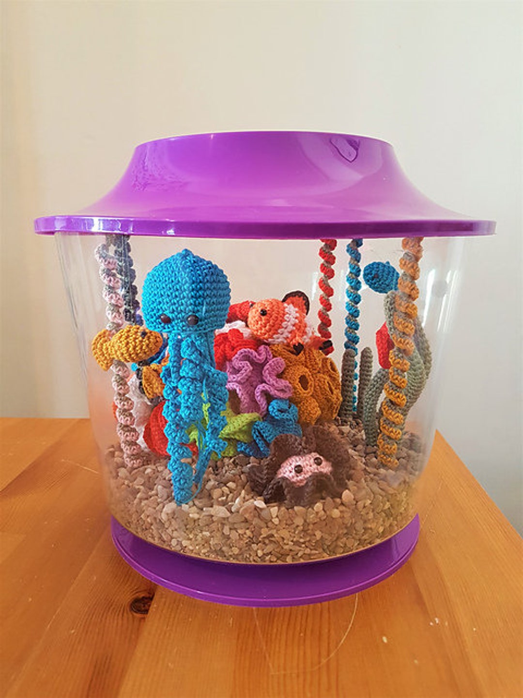 PDF Pattern Download, Crochet Aquarium, Amigurumi Aquarium, Crochet ...