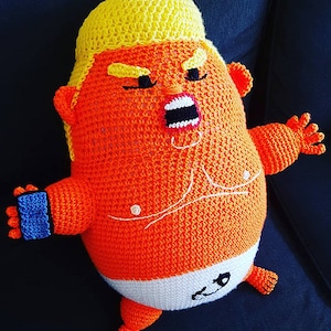 PDF Pattern Download, Crochet Baby Trump, Baby Trump Balloon, Amigurumi ...