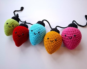 Crochet Christmas Fairy Light Garland, Festival Lights, Pretty ...