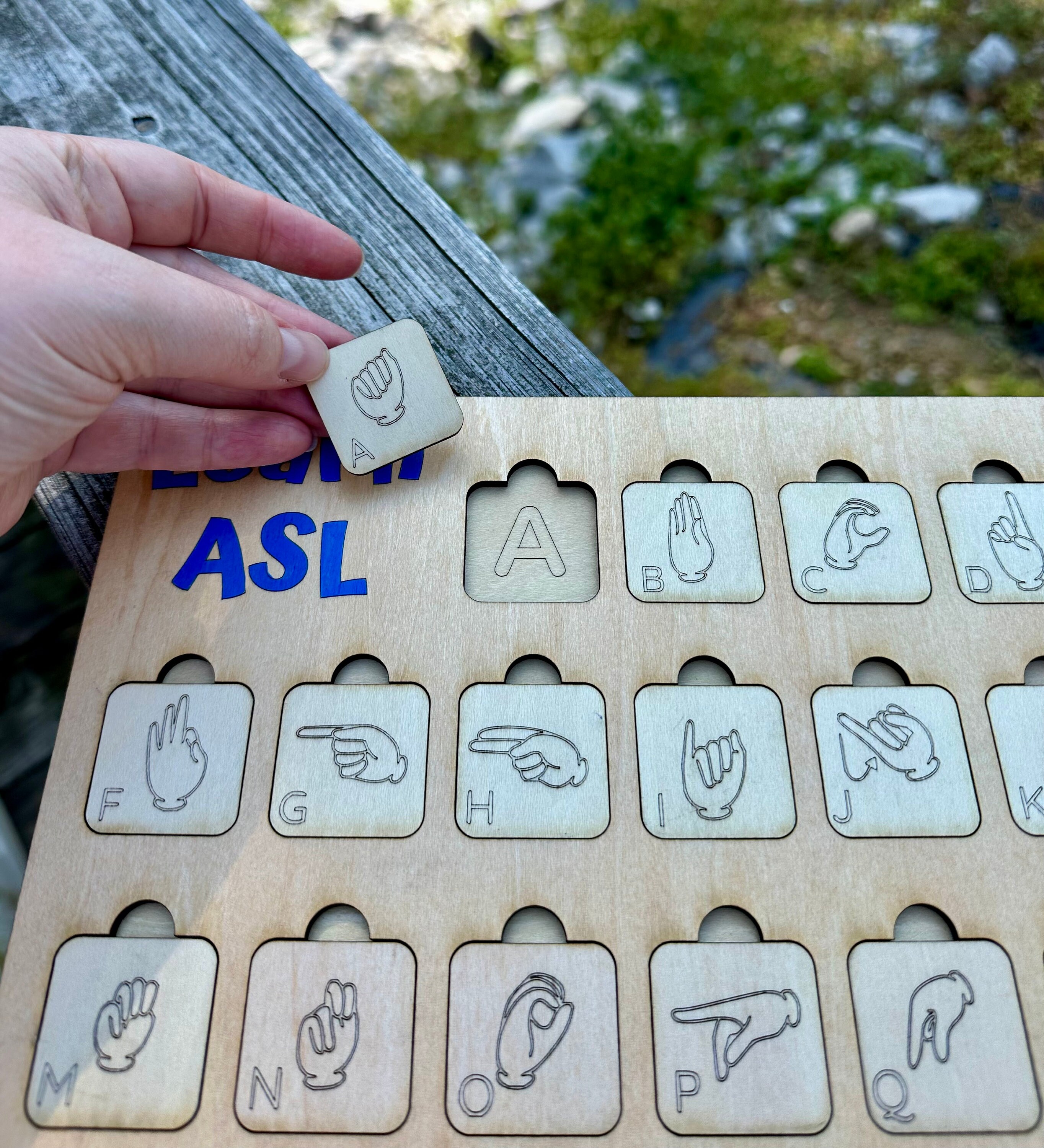 ASL Activity Puzzle Board - Etsy