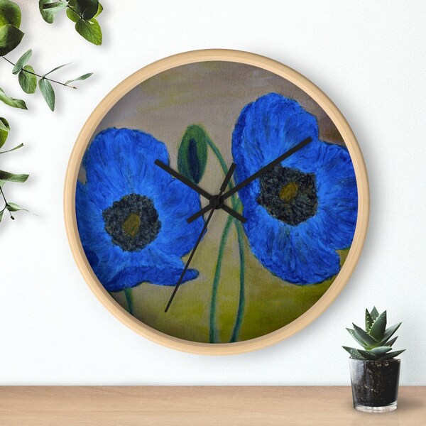 Poppy Wall Clock - Etsy