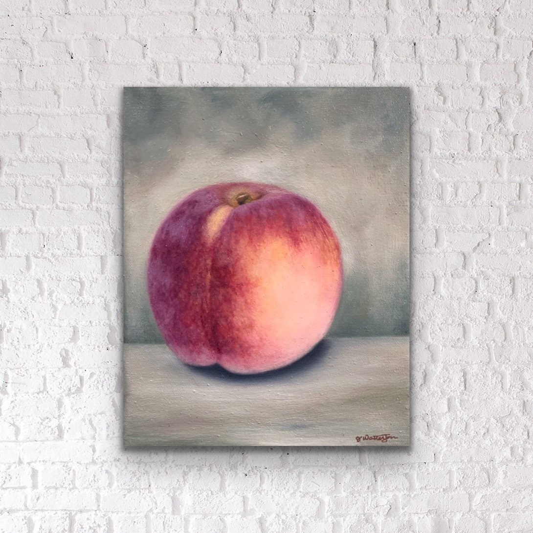 Peach Fruit Painting