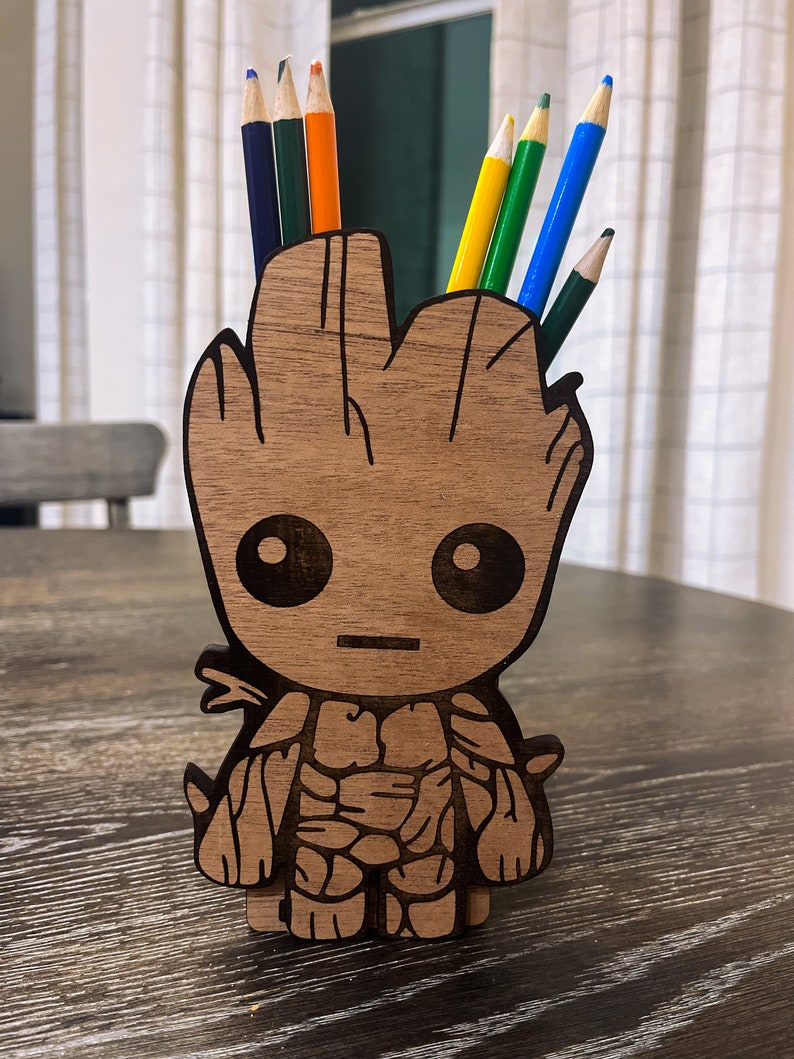 Baby Groot Pen and Pencil Holder - Etsy
