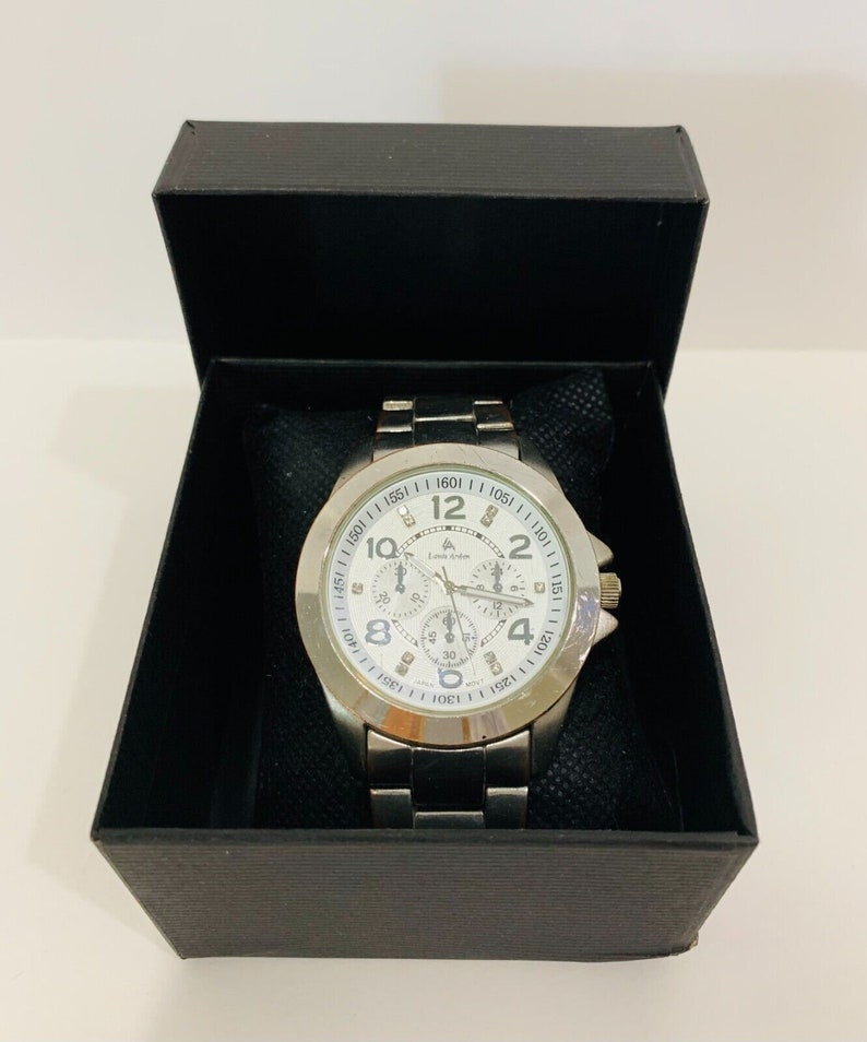 Louis Arden All Stainless Steel Chronograph Quartz Mens Watch - Etsy