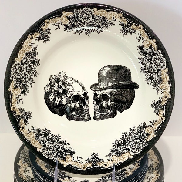 Skull Dinner Plates - Etsy