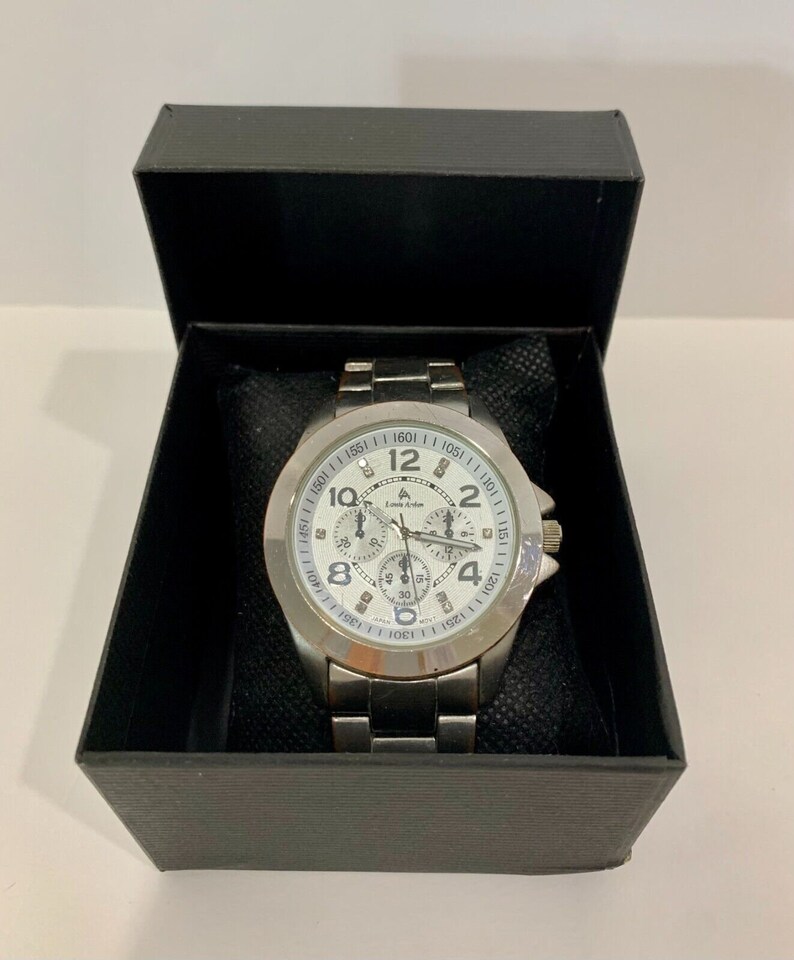 Louis Arden All Stainless Steel Chronograph Quartz Mens Watch - Etsy