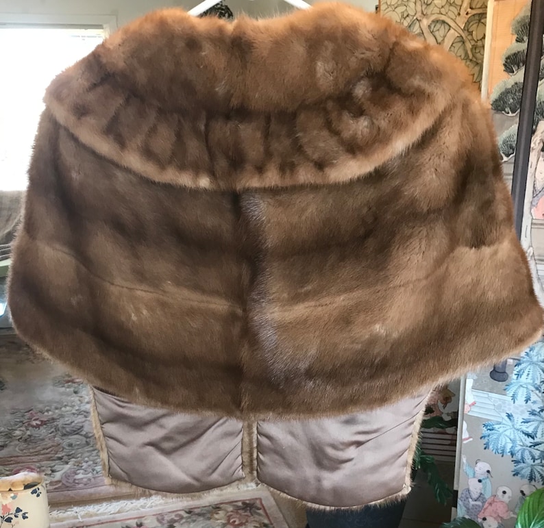 Vintage Brown Mink Fur Stole - Etsy