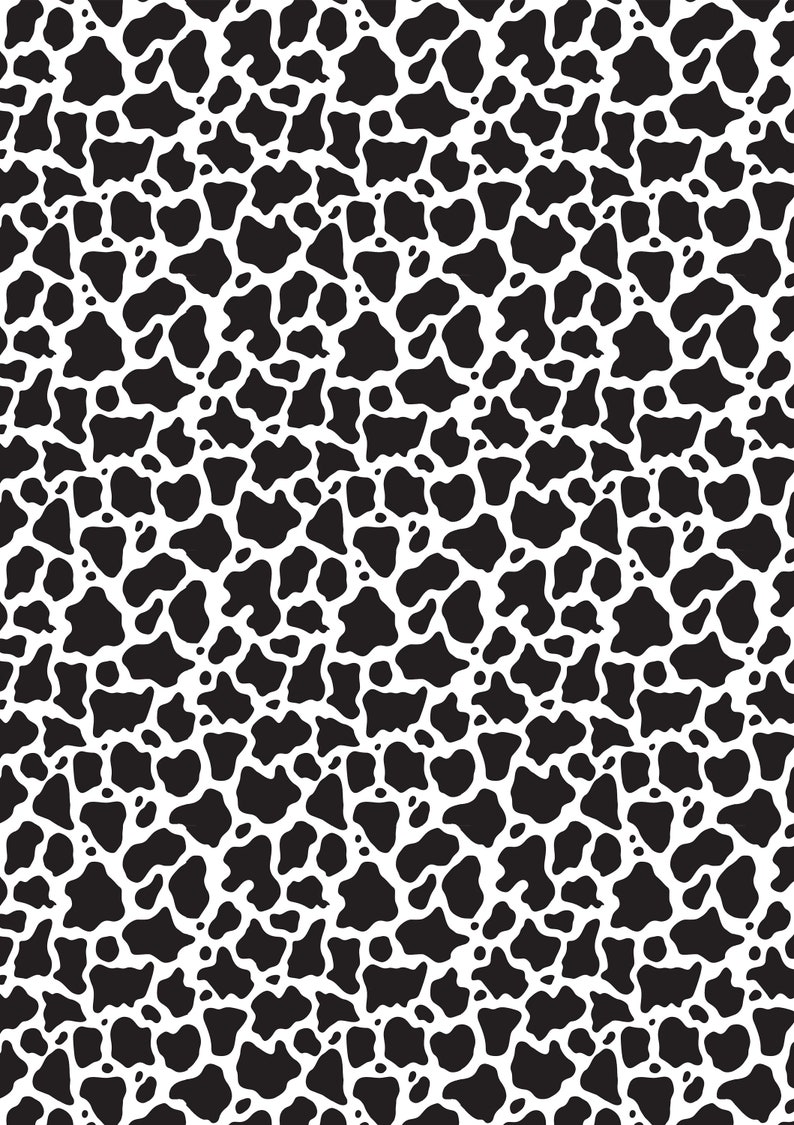 12 X 17 Cow Print Small HTV Sheet Patterned Vinyl - Etsy