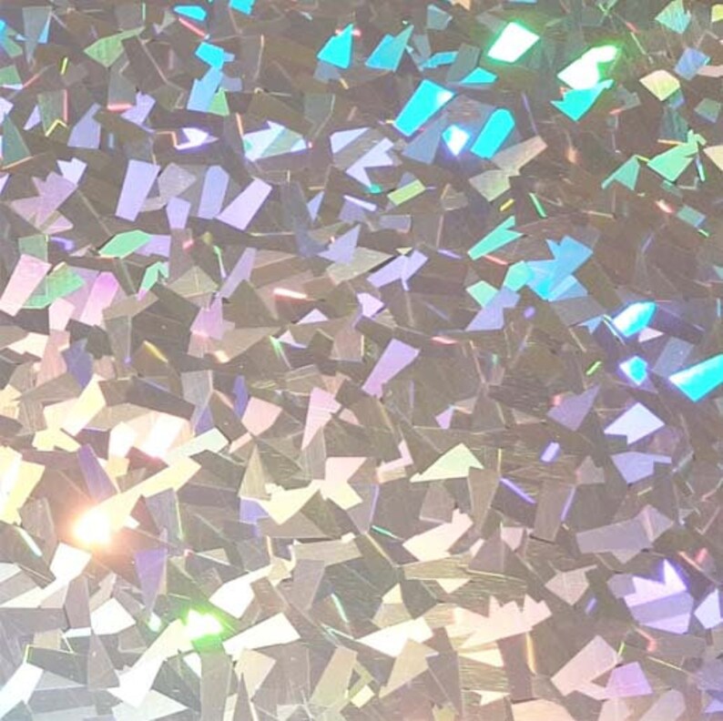 12 x 20 Crystal Silver Hologram HTV Heat | Etsy